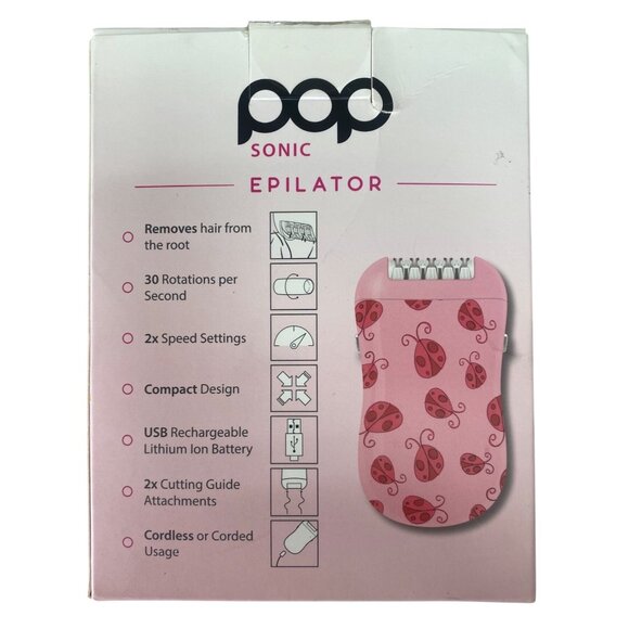 Pop Sonic | Skincare | Pop Sonic Epilator Pink Ladybug Design Hair ...